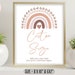 Editable Boho Rainbow Custom Sign Muted Rainbow Custom Table - Etsy