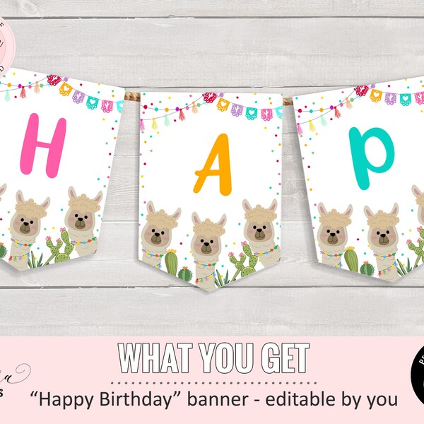 Llama Banner - Etsy