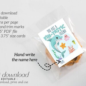 Printable Ocean Animals Valentine Cards, Under the Sea Tags for Kids ...