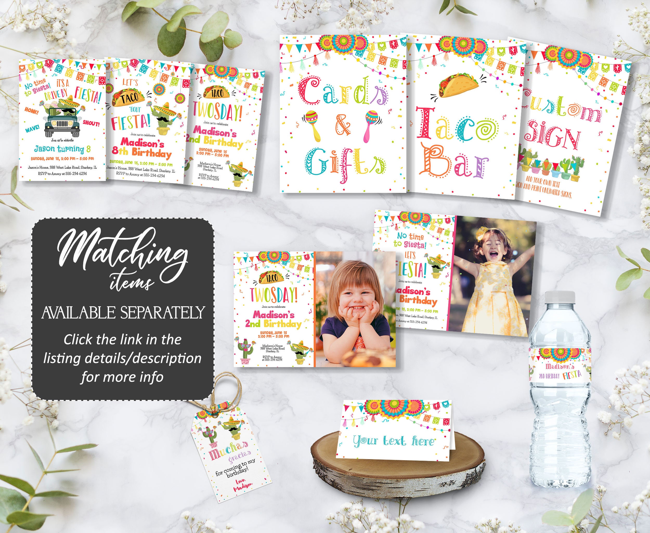 Editable Fiesta Gracias Thank You Card Mexican Birthday Thank | Etsy