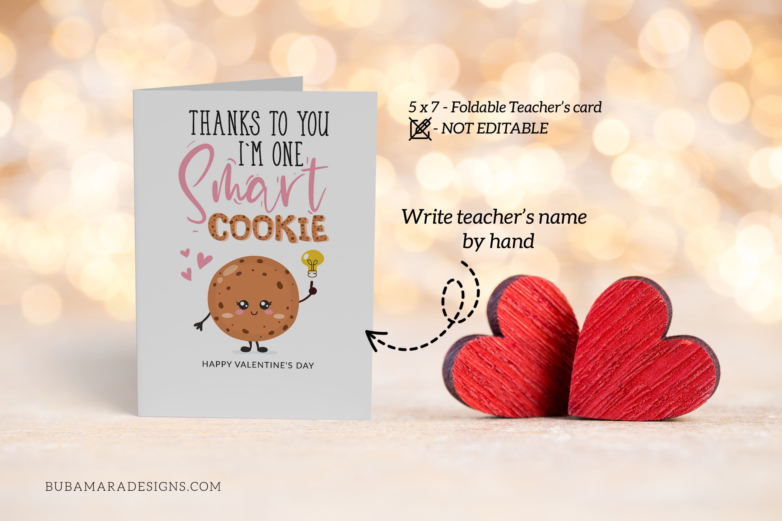 Printable Cookie Valentine Cards, Cookie Valentine Tags for Kids ...