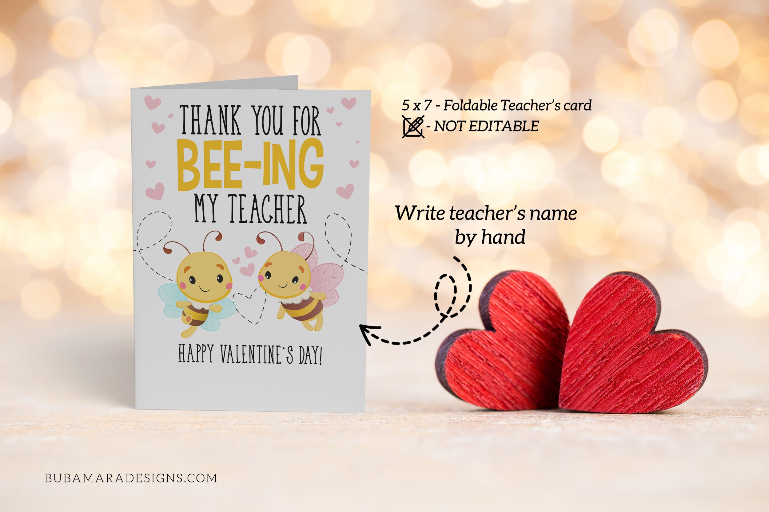 Printable Bee Valentine Cards, Bees Valentine Tags for Kids, Classroom ...