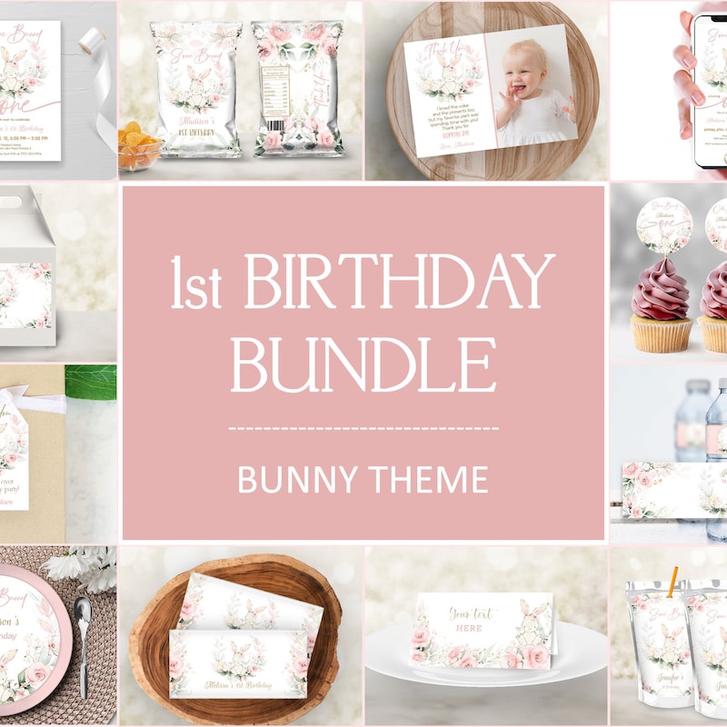 Bunny 1st Birthday - Etsy