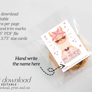 Printable Llama Valentine Tags, Alpaca Valentine Cards for Kids ...