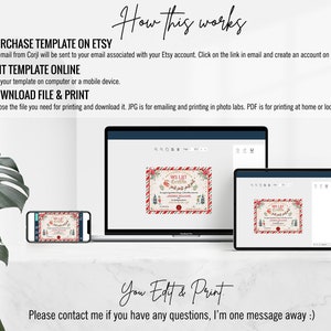 Editable Santa Claus Official Nice List Certificate, Christmas Letter ...