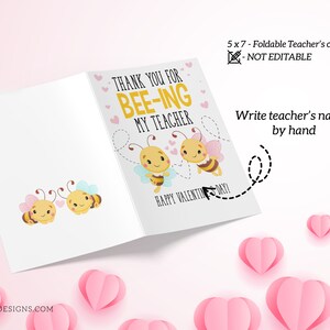 Printable Bee Valentine Cards, Bees Valentine Tags for Kids, Classroom ...