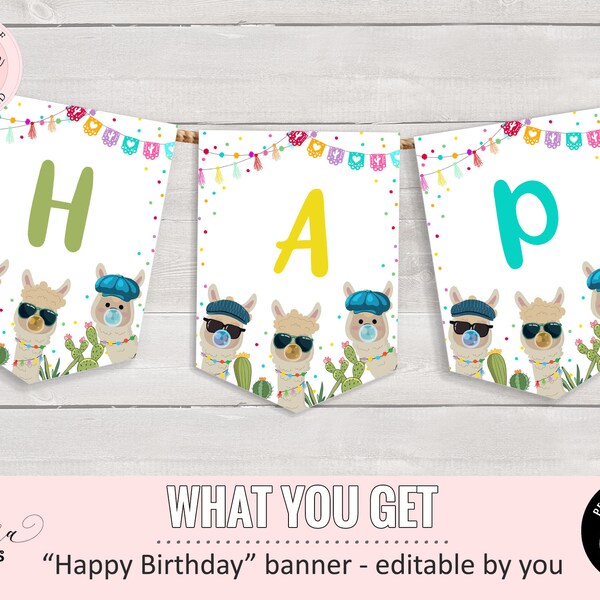 Llama Banner - Etsy