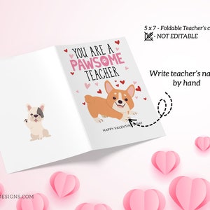 Printable Dog Valentine's Day Cards, Classroom Puppy Dog Gift Tags ...