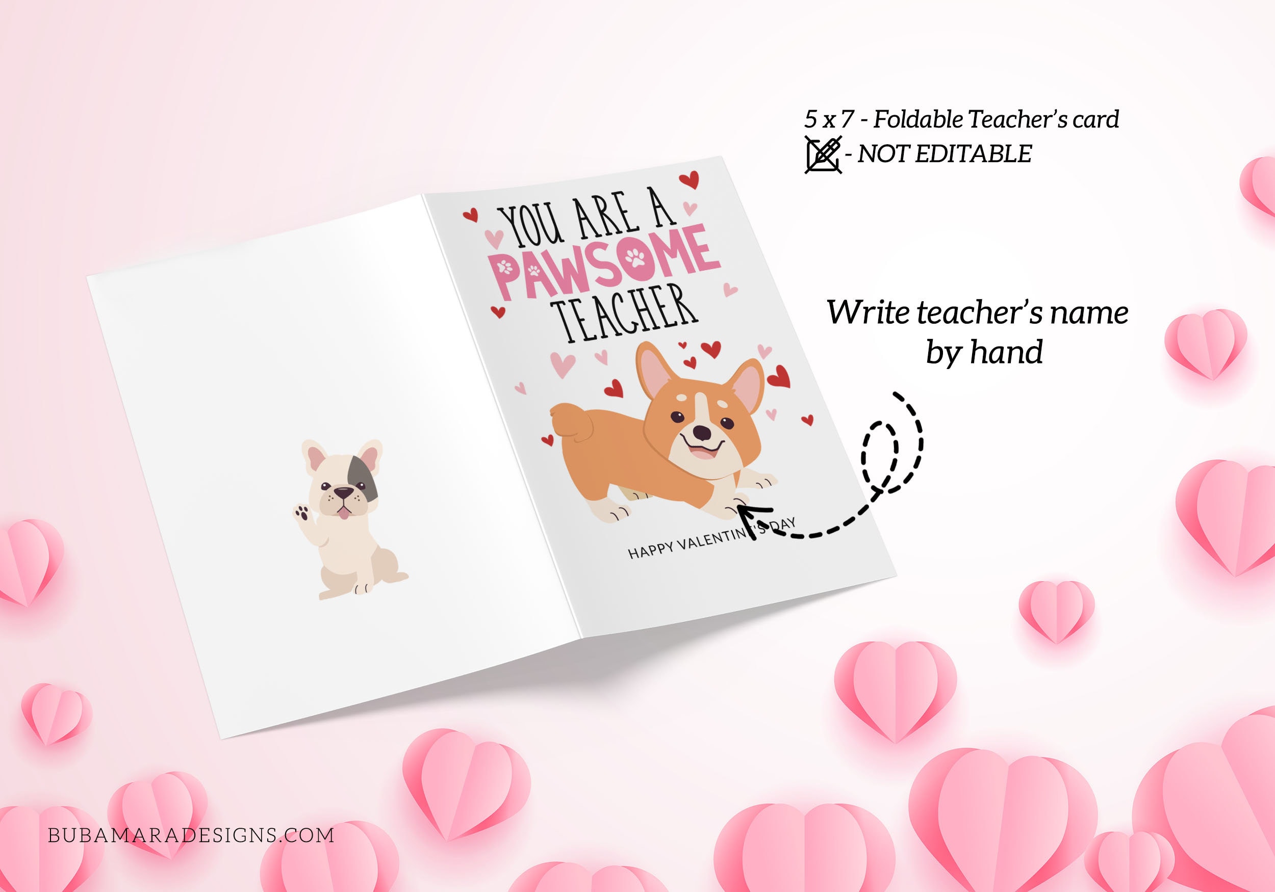Printable Dog Valentine's Day Cards, Classroom Puppy Dog Gift Tags ...