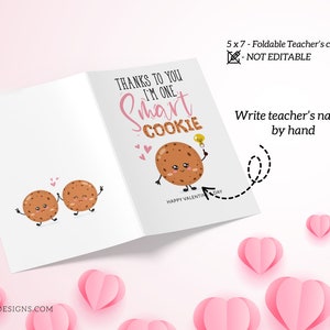 Printable Cookie Valentine Cards, Cookie Valentine Tags for Kids ...