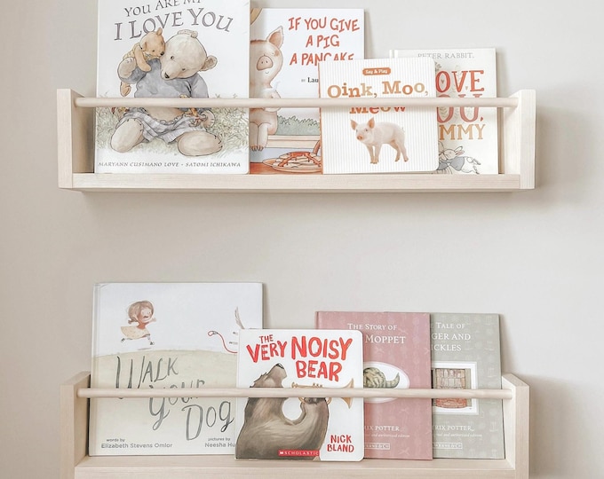 ONE Nursery Bookshelf, Nursery Decor, Bookshelves, Kids Bookcase, Book ...