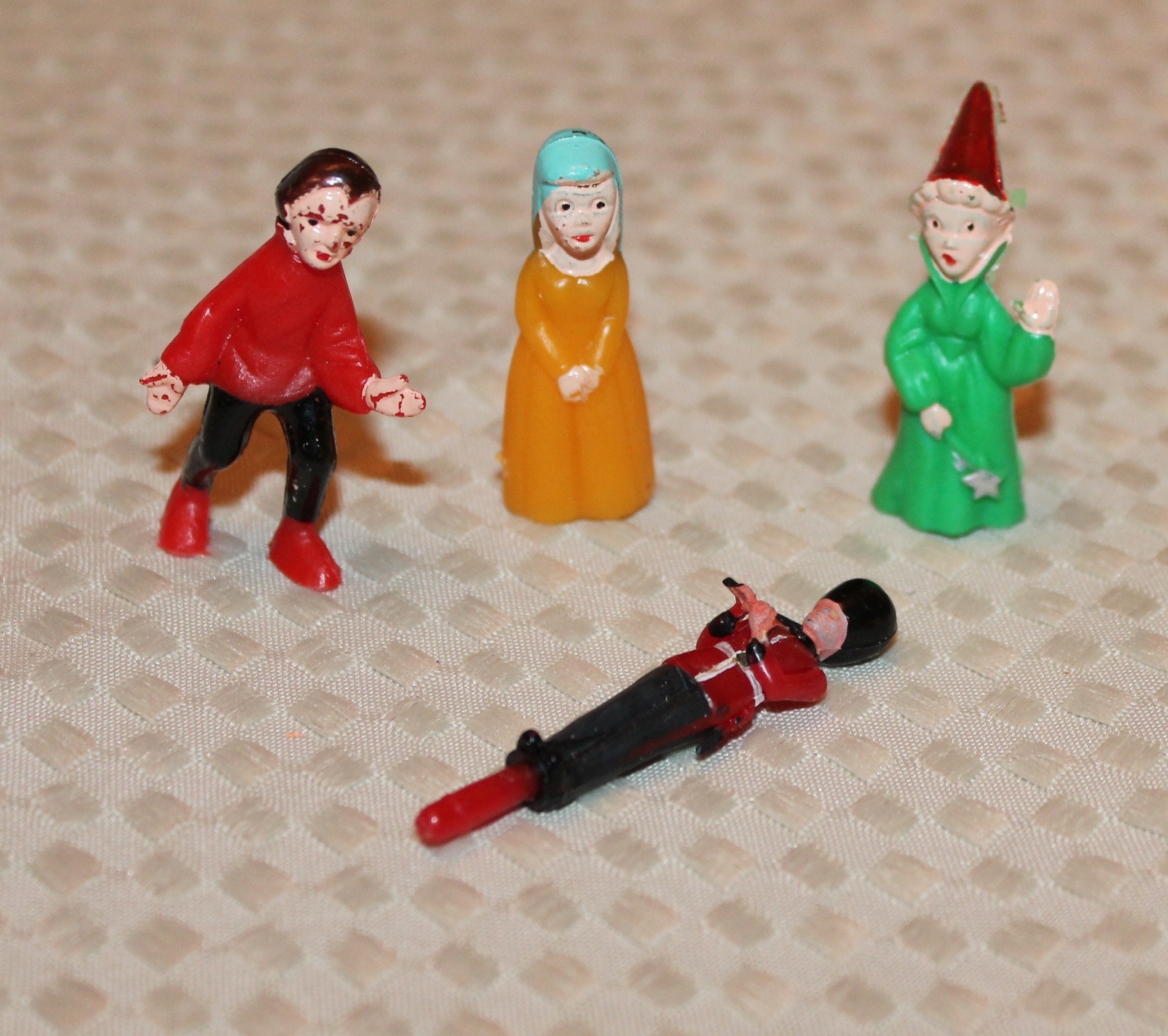 Vintage Miniature Toy Figurine Lot From Hong Kong - Plastic Cake Topper ...