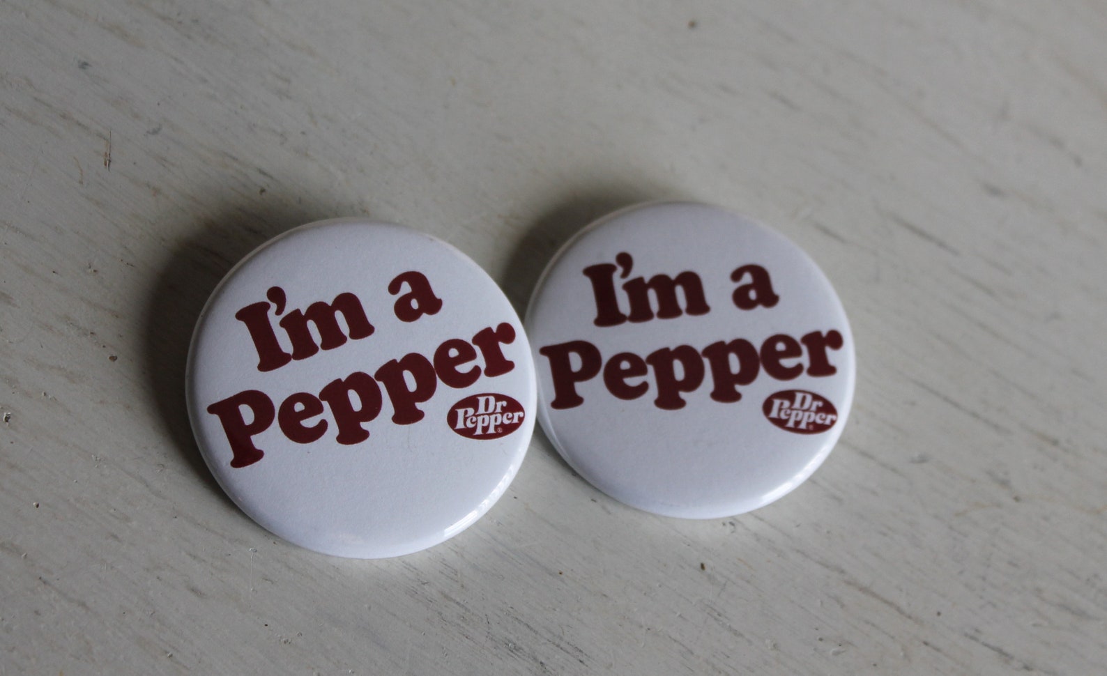 Vintage Dr Pepper Pinback Button Pin - I'm a Pepper Pin - Etsy
