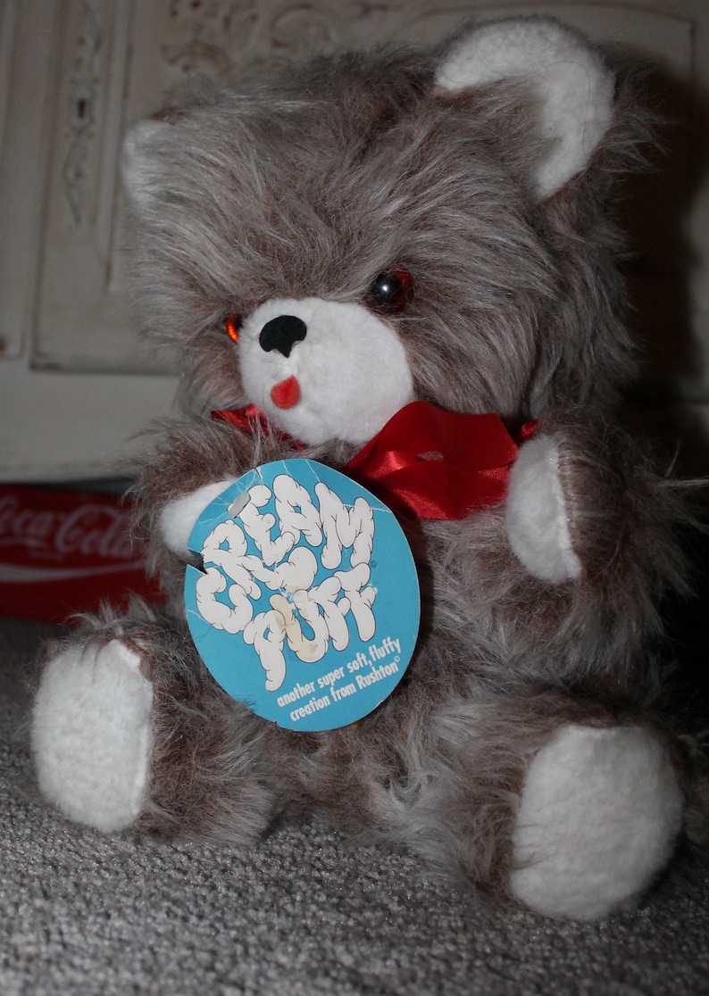 Rushton Cream Puff Stuffed Animal Collectible Bear - RARE Vintage Baby ...