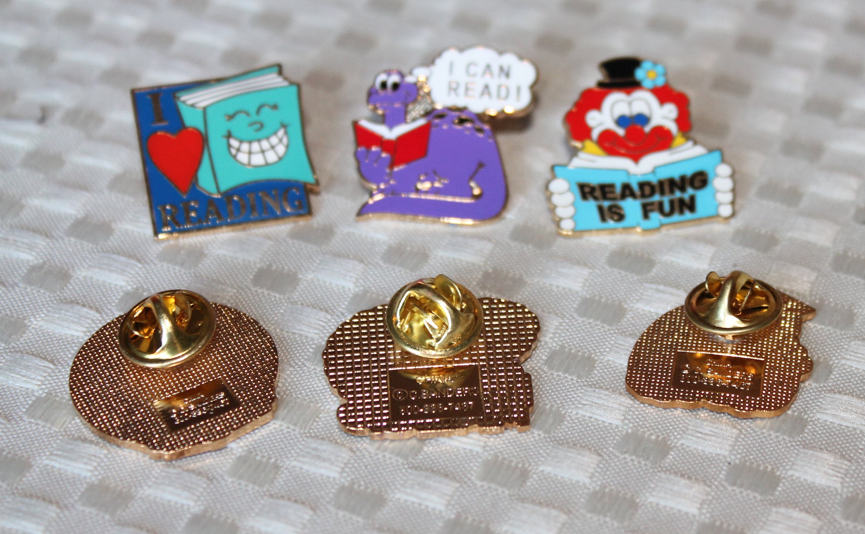 Reading Reward Enamel Lapel Pins LOTS Reading Educational - Etsy