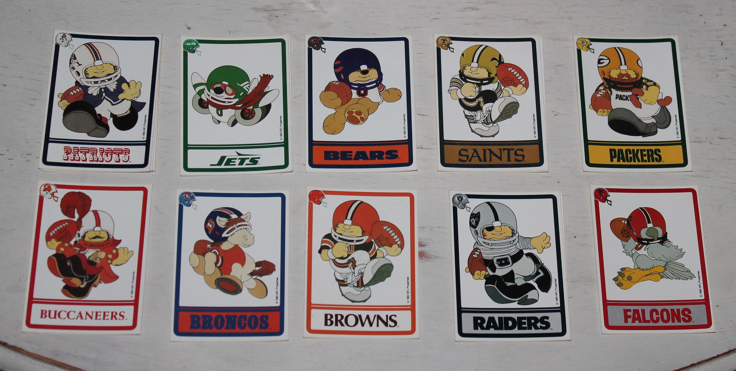 Vintage NFL Football Team Sticker Souvenirs - Eagles, 49ers, Chargers ...