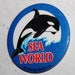Vintage Sea World Killer Whale Pin-back Button Pin, 1975 Shamu the ...