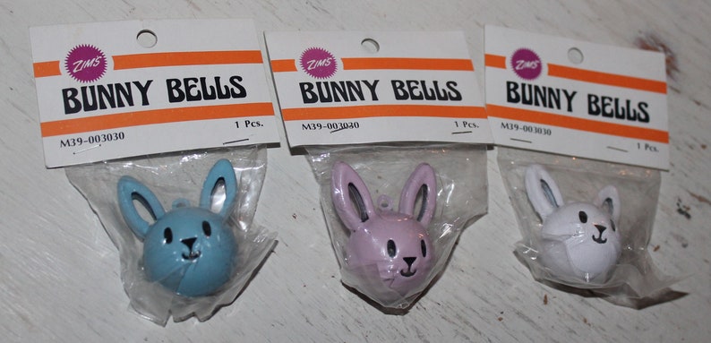 Vintage Bunny Bells Craft Supply by Zim's, SLC Utah - Easter Bunny ...
