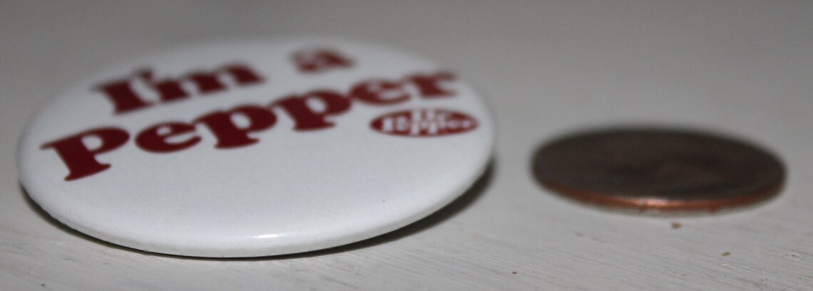 Vintage Dr Pepper Pinback Button Pin I'm a Pepper Pin - Etsy