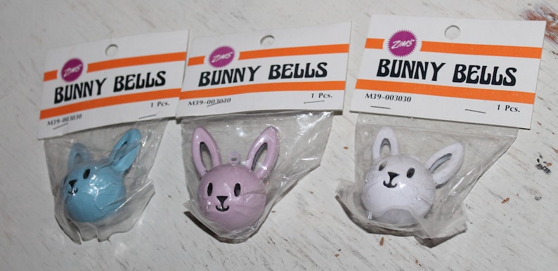 Vintage Bunny Bells Craft Supply by Zim's, SLC Utah - Easter Bunny ...