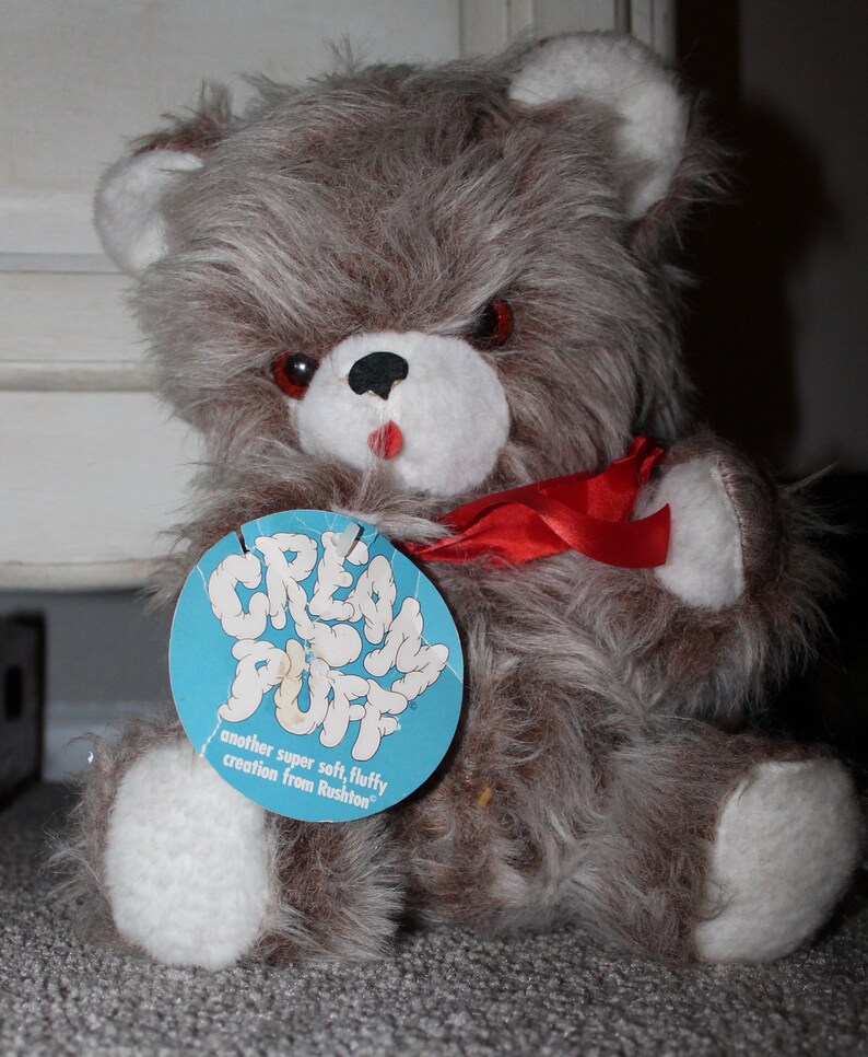 Rushton Cream Puff Stuffed Animal Collectible Bear - RARE Vintage Baby ...