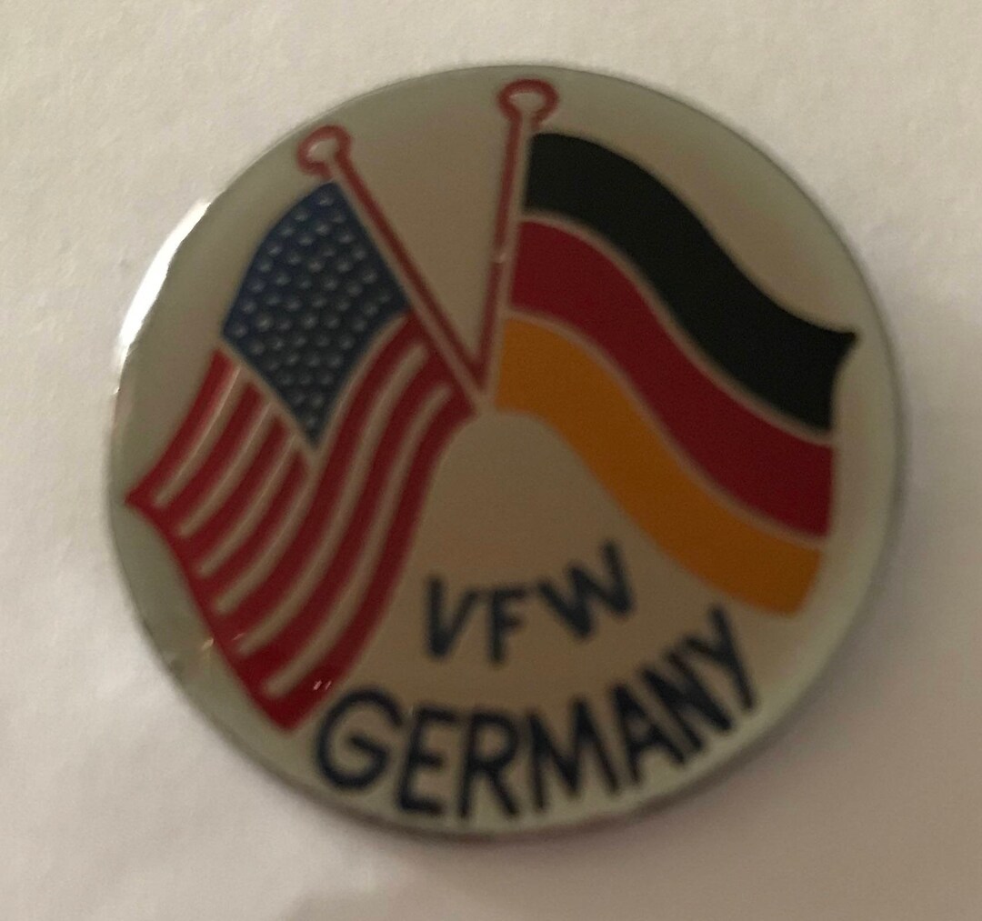 Vintage VFW Germany and USA Flag Lapel Pin Deutschland - Etsy