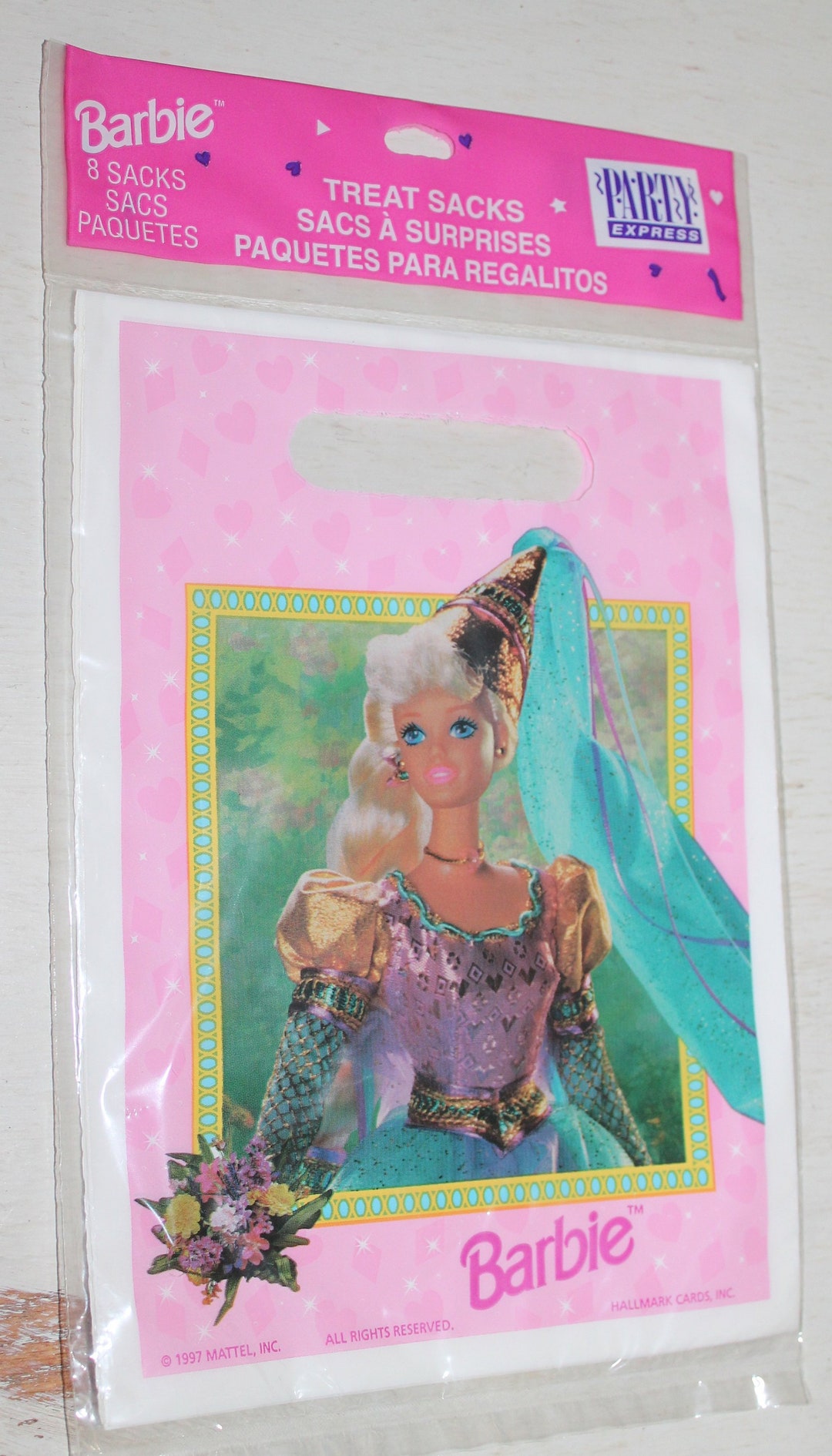 Vintage Barbie Princess Loot Treat Bag LOT of 4 Packages by Party ...