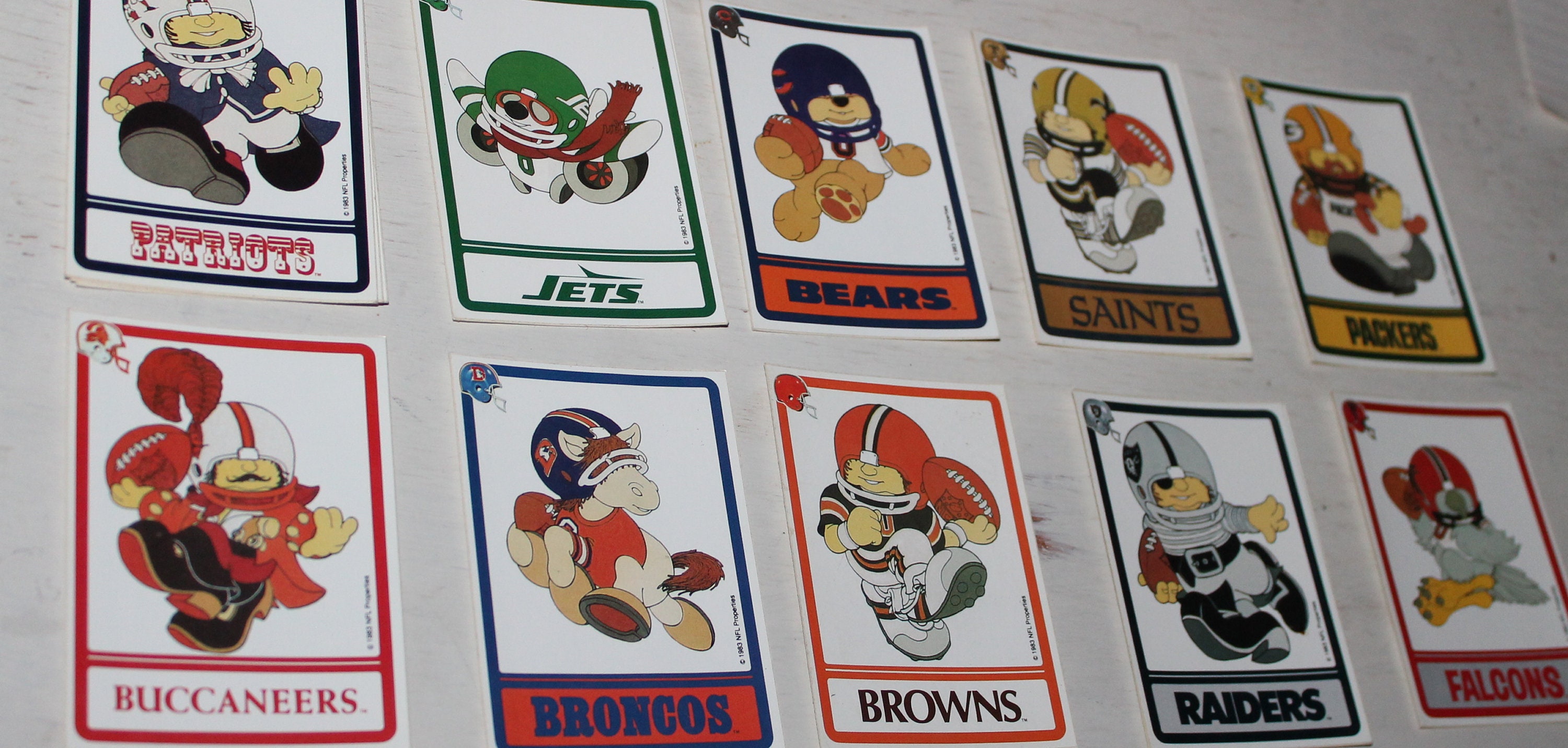 Vintage NFL Football Team Sticker Souvenirs - Eagles, 49ers, Chargers ...