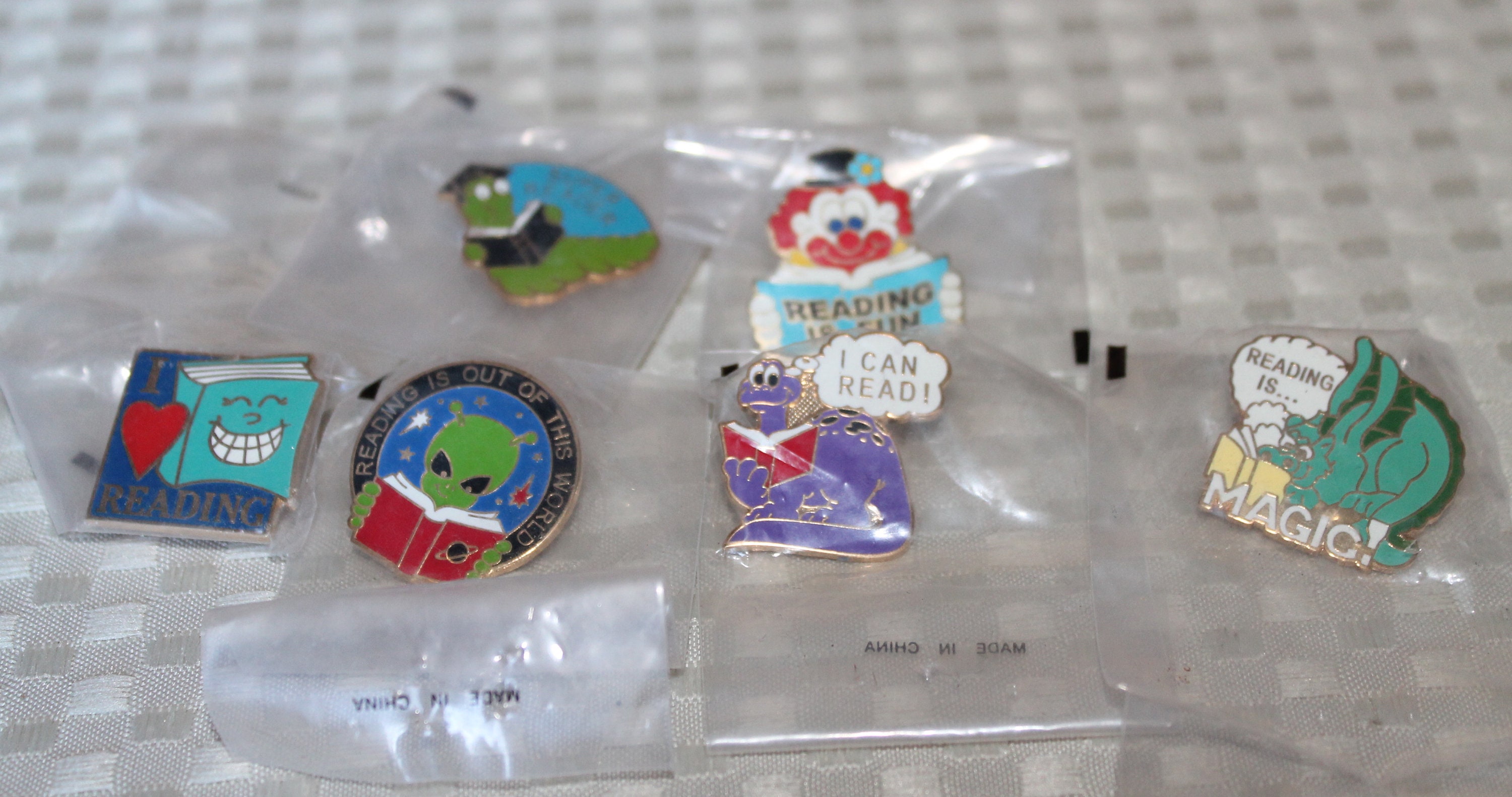 Reading Reward Enamel Lapel Pins LOTS Reading Educational - Etsy