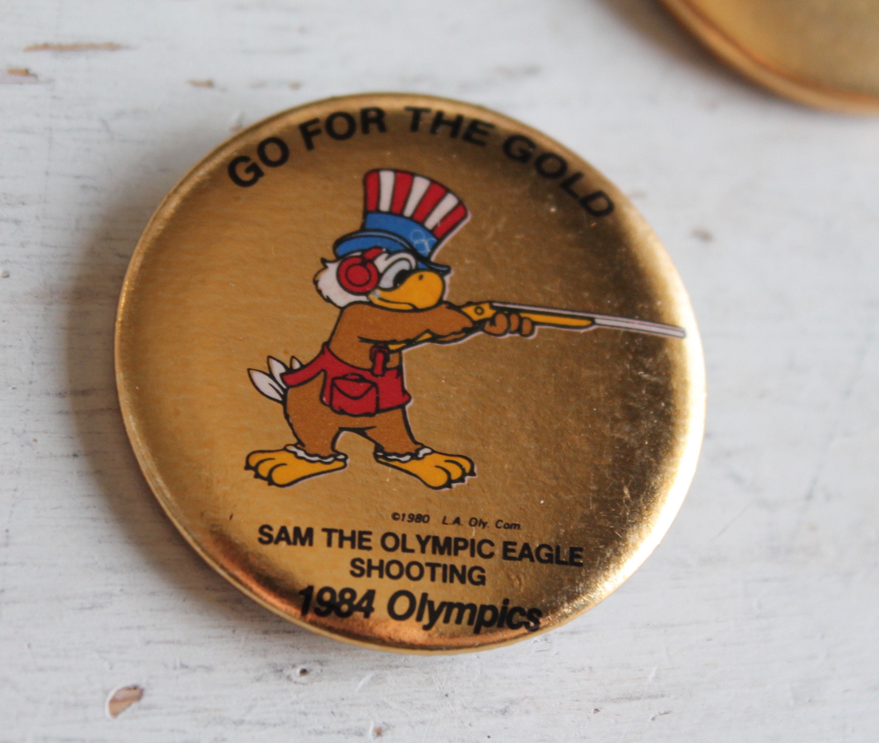 Sam the Olympic Eagle go for the Gold LA Olympic - Etsy