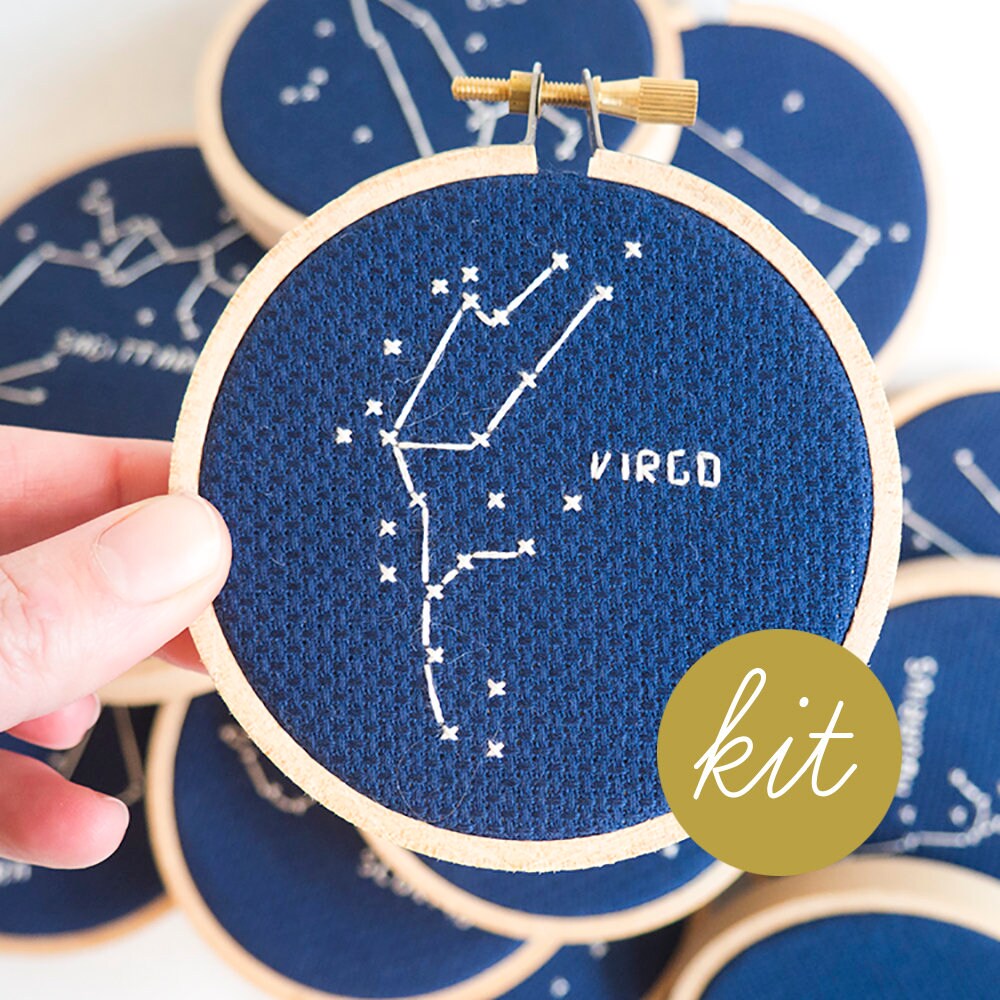 Virgo Constellation Cross Stitch Pattern Sewing & Fiber Sewing ...