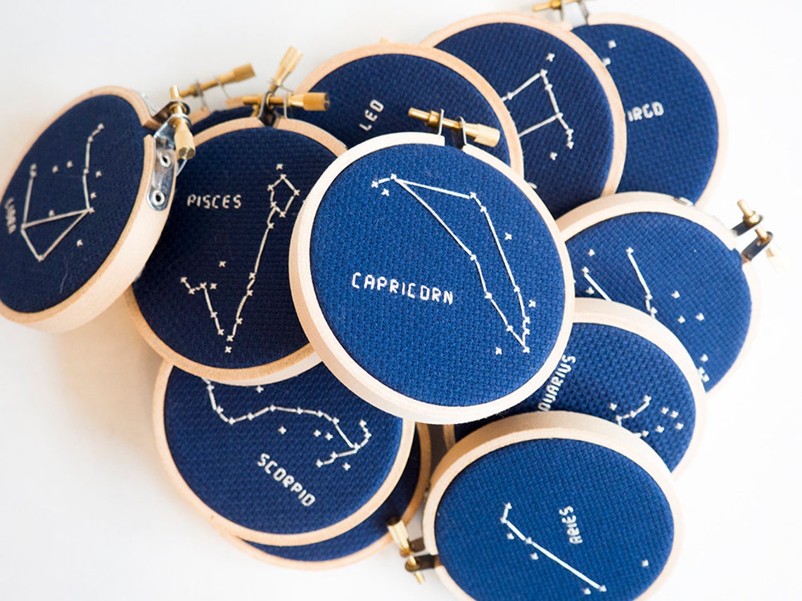 ALL Zodiac Constellation Modern Cross Stitch Patterns pdfs | Etsy
