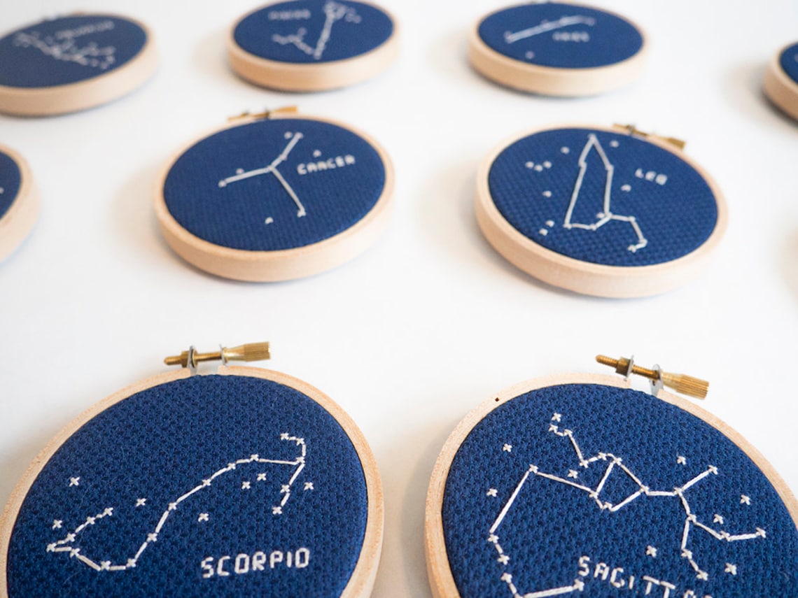 ALL Zodiac Constellation Modern Cross Stitch Patterns pdfs | Etsy