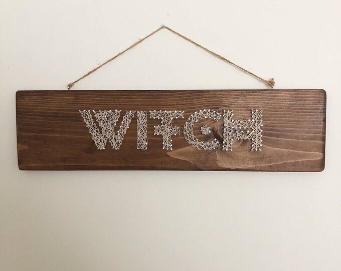 WITCH String Art Wall Art - Etsy