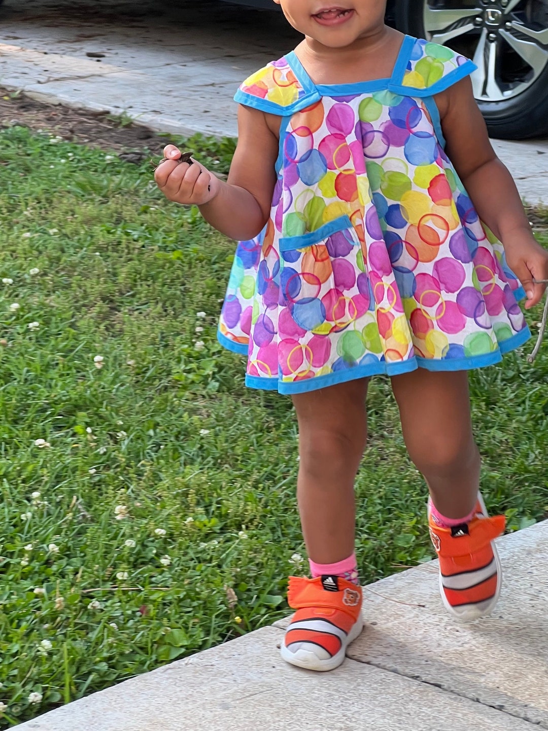 Girls' Bubble Suit: Handmade Playtime Outfit in Cute Bubble Print ...