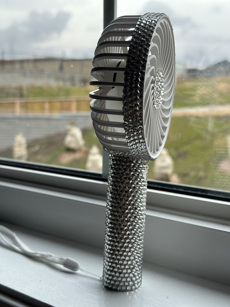 Rhinestone Fan - Etsy