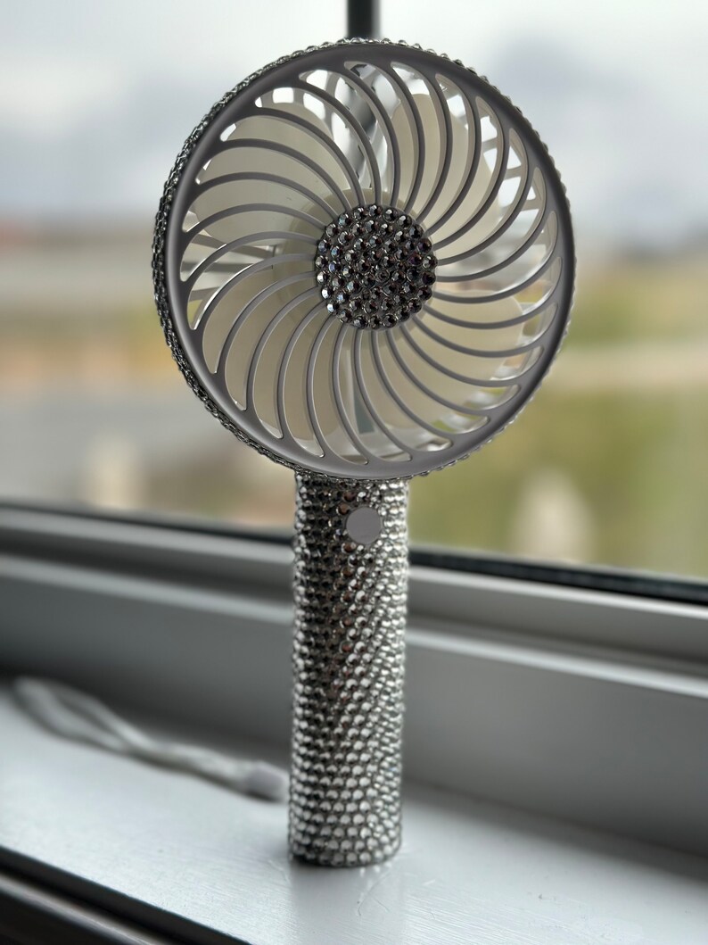 Rhinestone Fan - Etsy