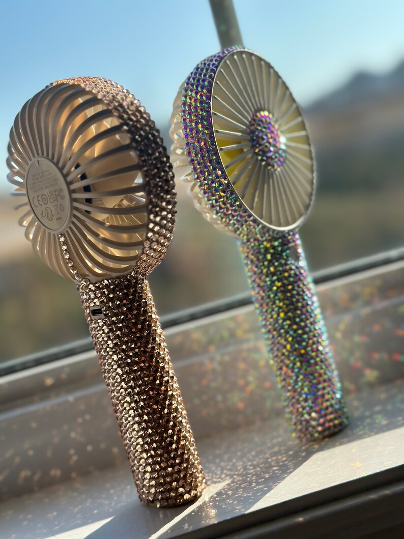 Rhinestone Fan - Etsy