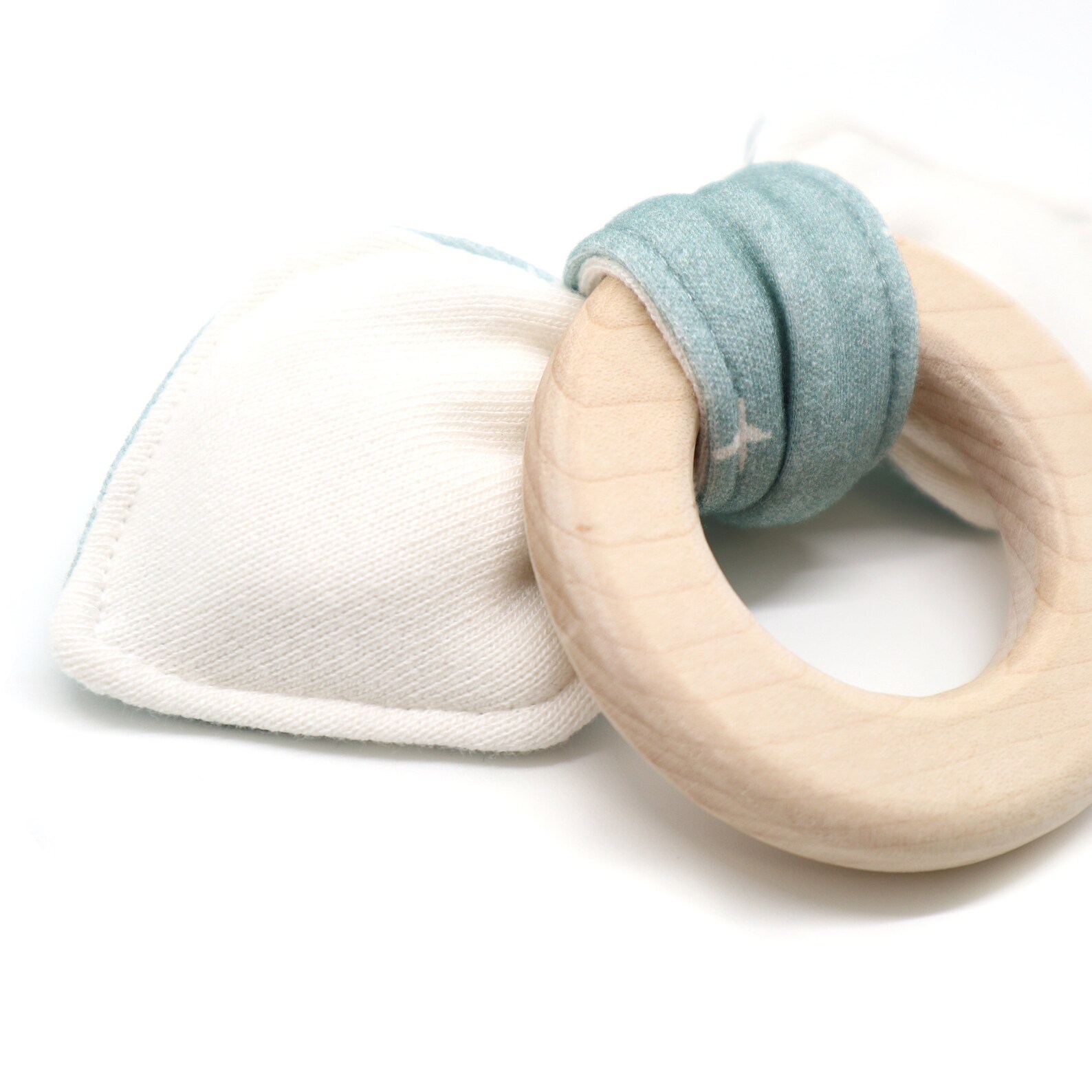 Baby Rattle Green Organic Bamboo Teething Toy Baby Gift - Etsy