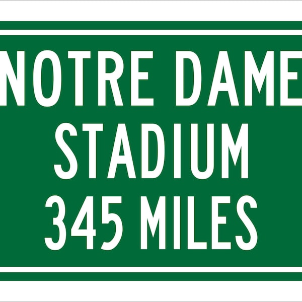 Notre Dame Sign - Etsy