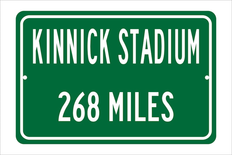 Custom College Highway Distance Sign to Kinnick Stadium | Home of the ...