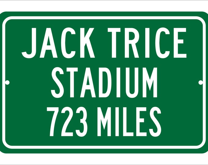 Custom College Highway Distance Sign to Jack Trice Stadium | Home of ...