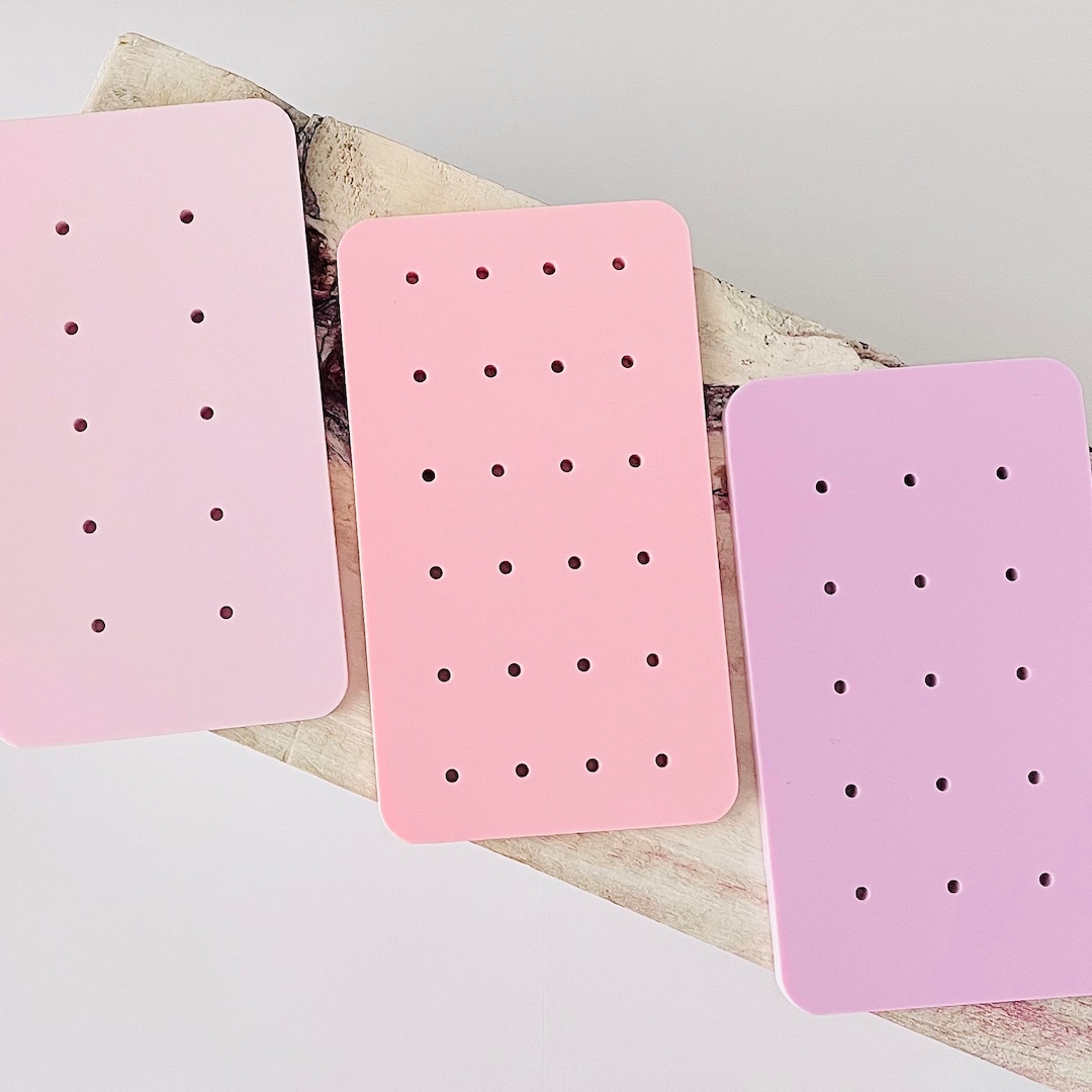 Mini Acrylic Stud Earring Holder: Travel Organizer - Etsy