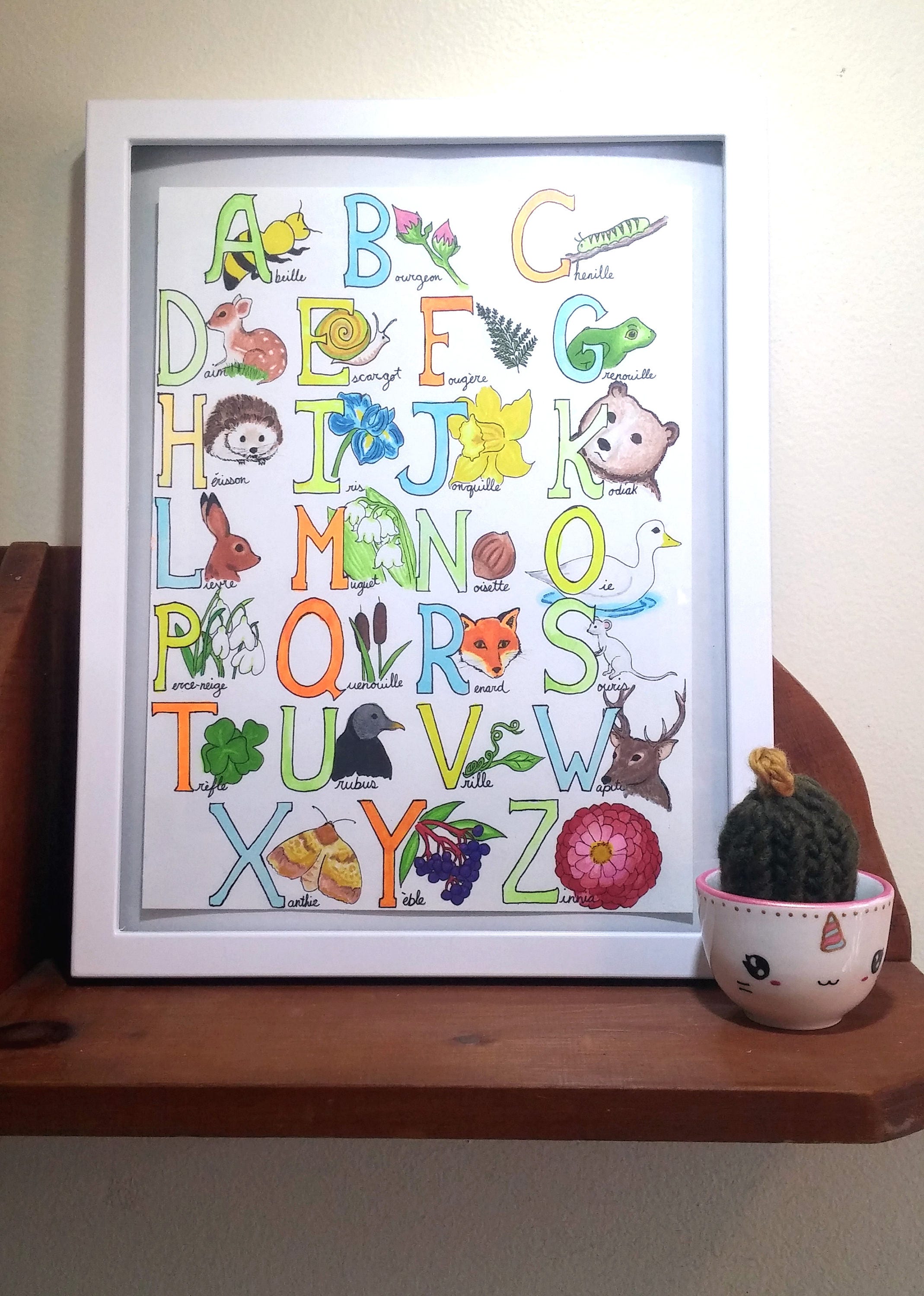 ABC Print, Alphabet, Spring, Nature Theme, Nursery Decor, Education ...