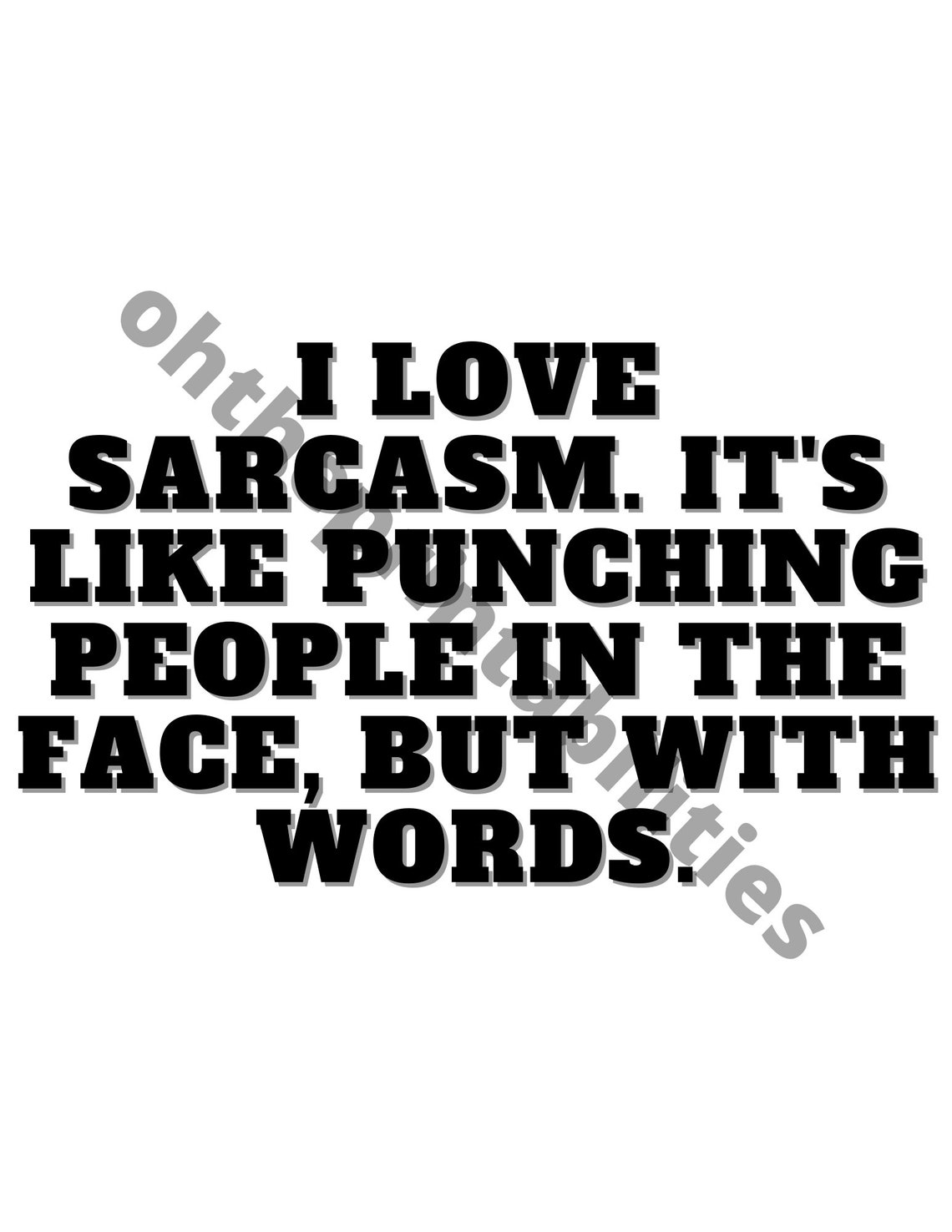 I Love Sarcasm Digital Download SVG - Etsy UK