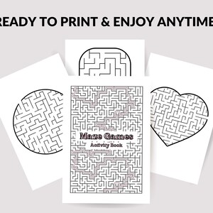 Maze Activity Bundle | Printable Activity Sheet Book | Digital Puzzle ...