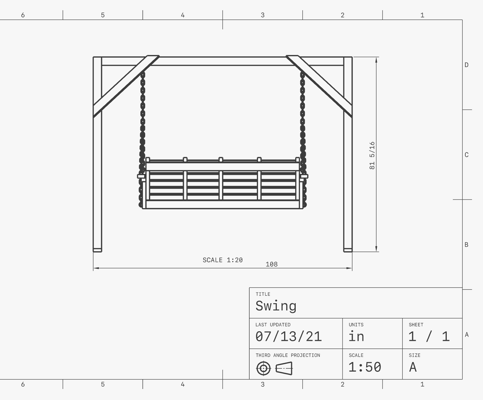 DIY Swingset Plans STEP and PDF Files - Etsy