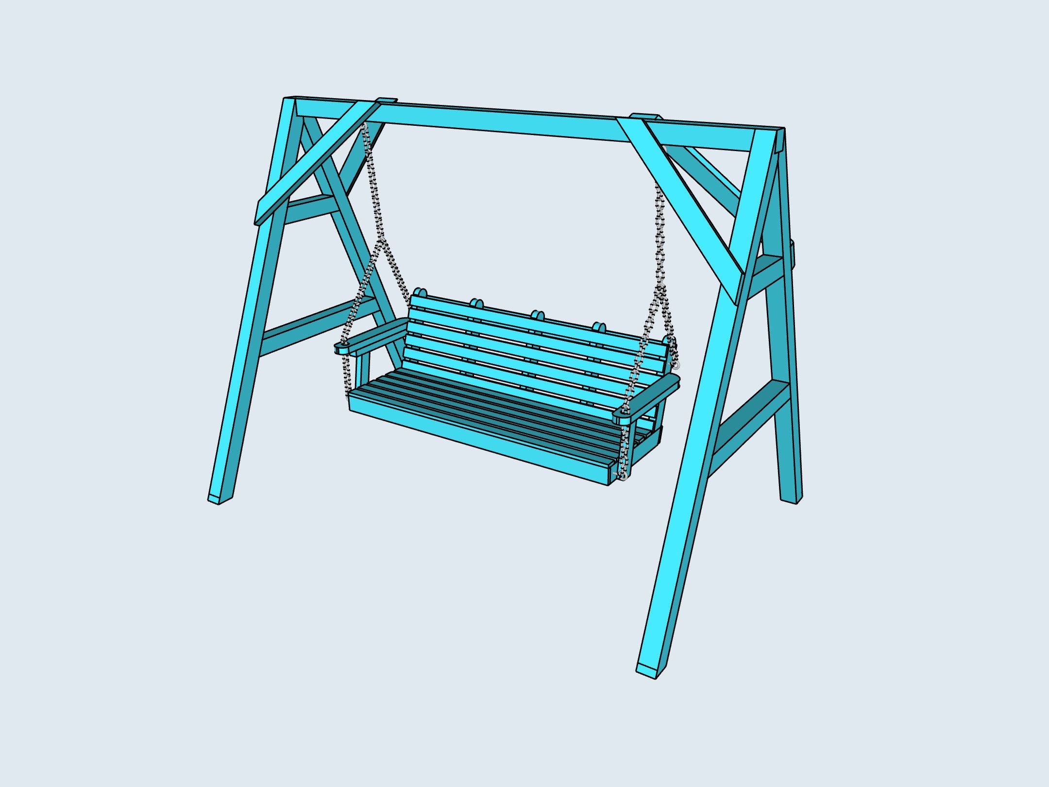 Diy Swingset Plans Step And Pdf Files Etsy