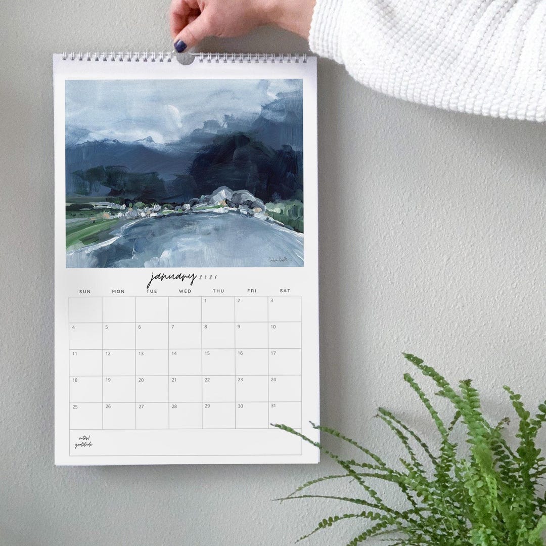2026 Landscape Art Calendar, Modern Fine Art Wall Calendar, Nature ...