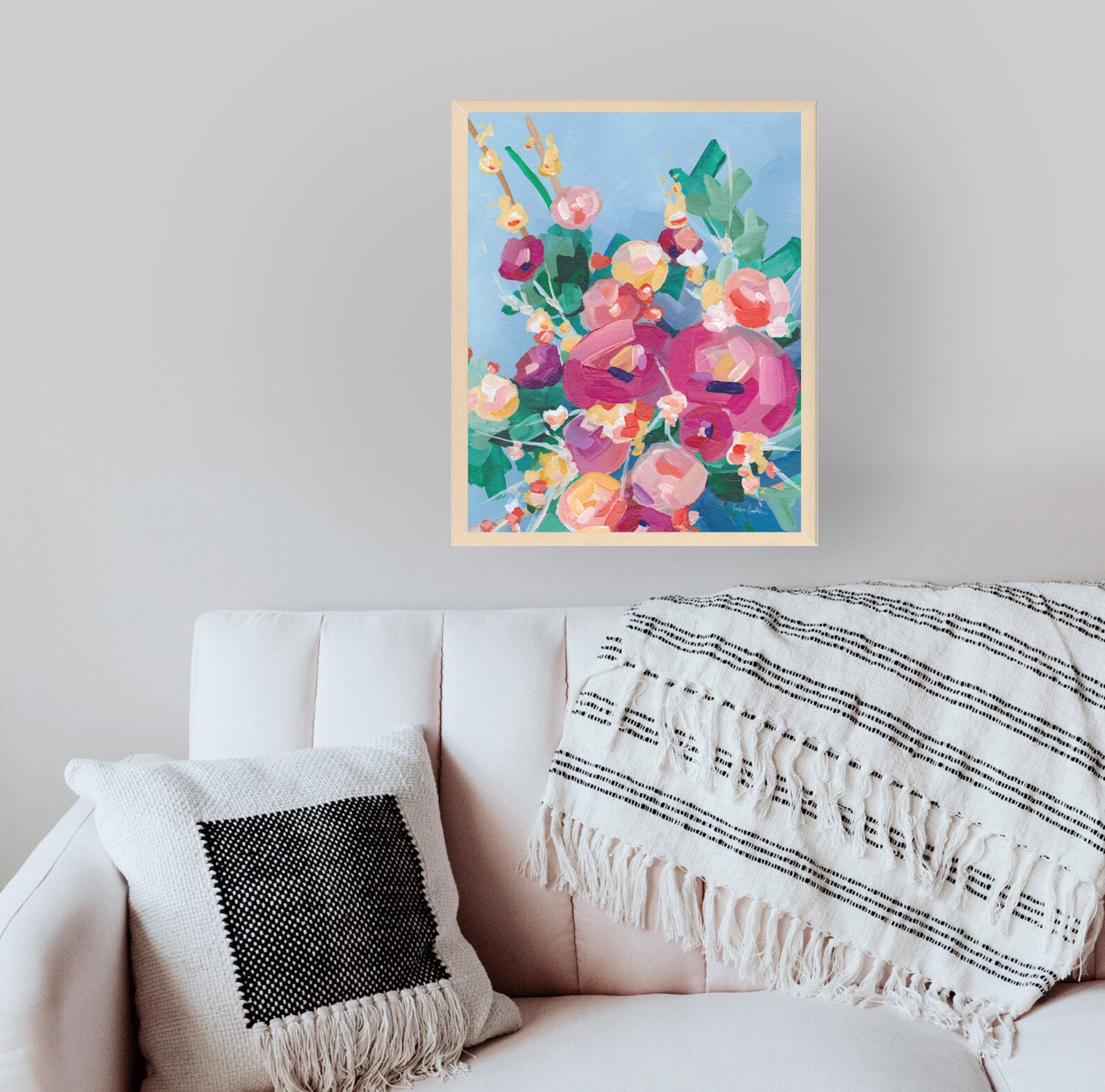 Printable Abstract Flower Print Multicolored Art Colorful - Etsy